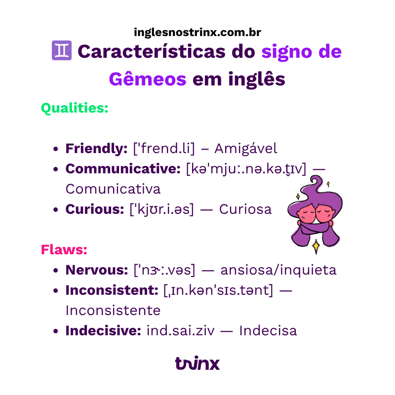 Signos em inglês: pronúncia, tradução e características